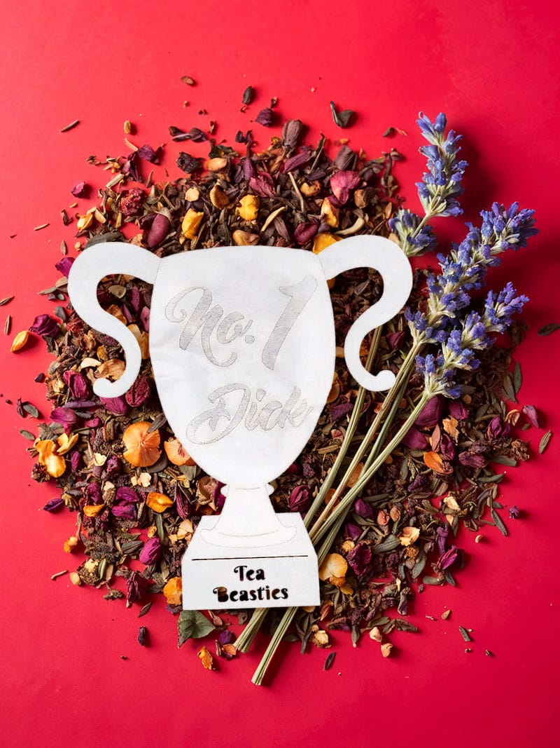 No.1 Dick Trophy Shaped Handmade Custom Tea Bag - Tea Beasties