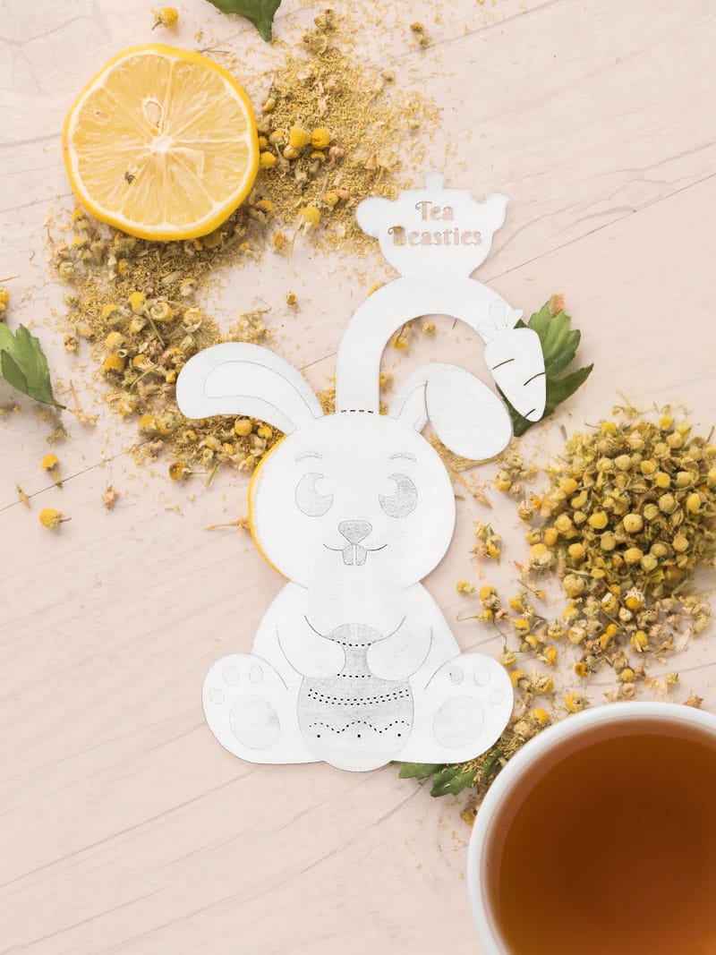 Rose Flower Shaped Handmade Custom Tea Bag - Tea Beasties