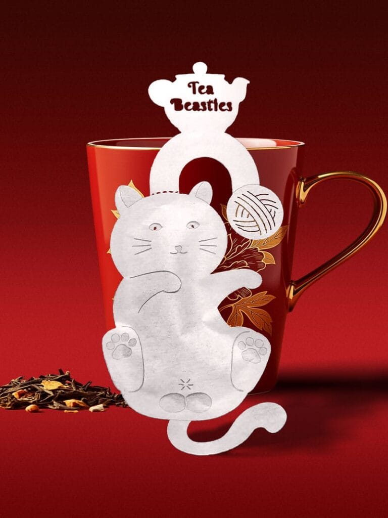 Rose Flower Shaped Handmade Custom Tea Bag - Tea Beasties