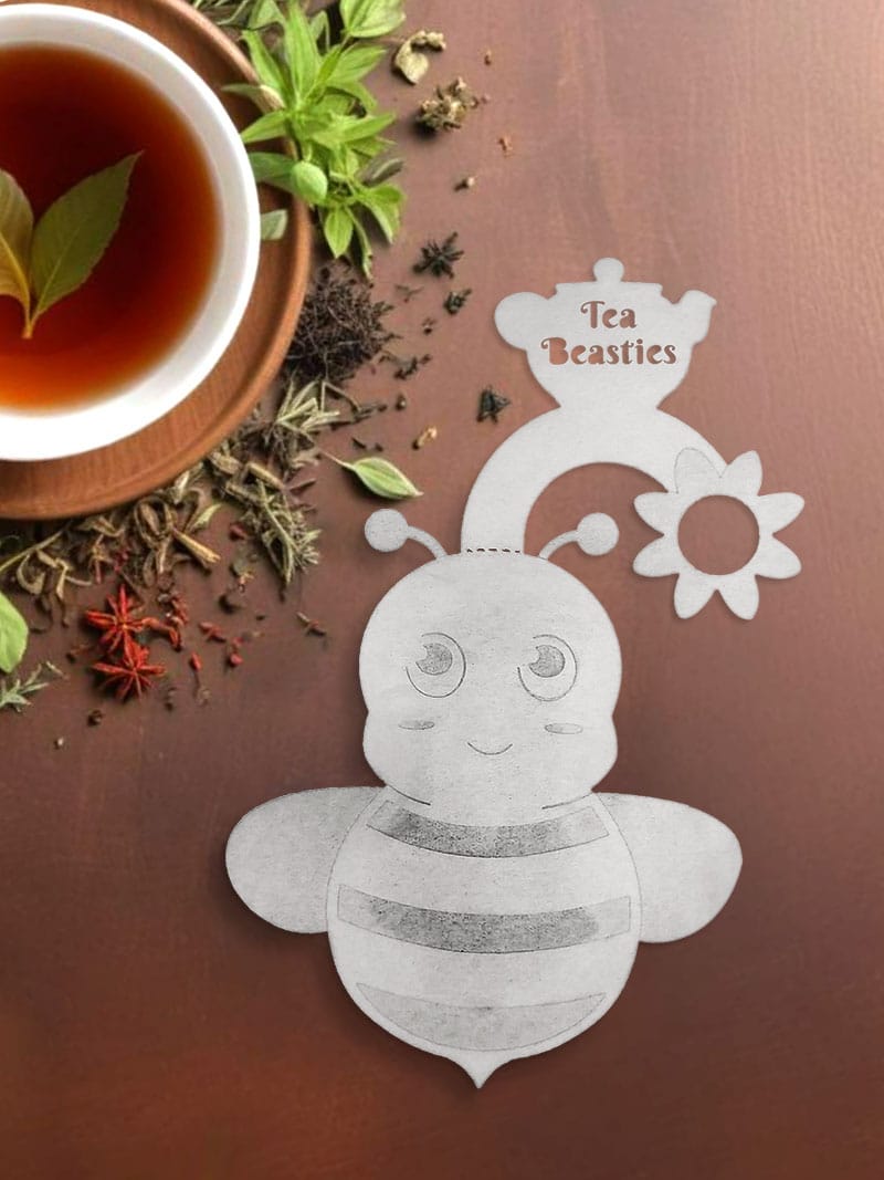 Rose Flower Shaped Handmade Custom Tea Bag - Tea Beasties