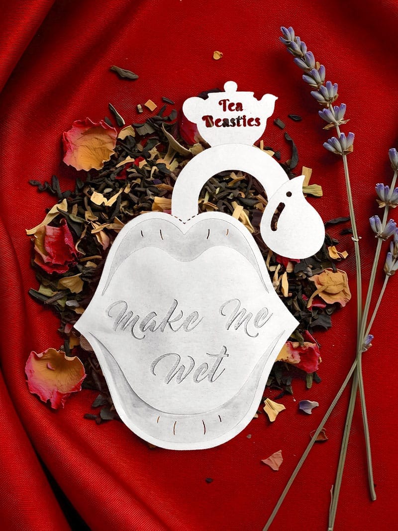 Make Me Wet Lips Shaped Handmade Custom Tea Bag - Tea Beasties