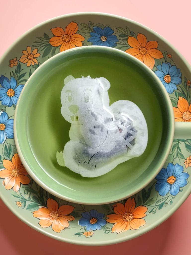 Beaver Shaped Handmade Custom Tea Bag - Tea Beasties