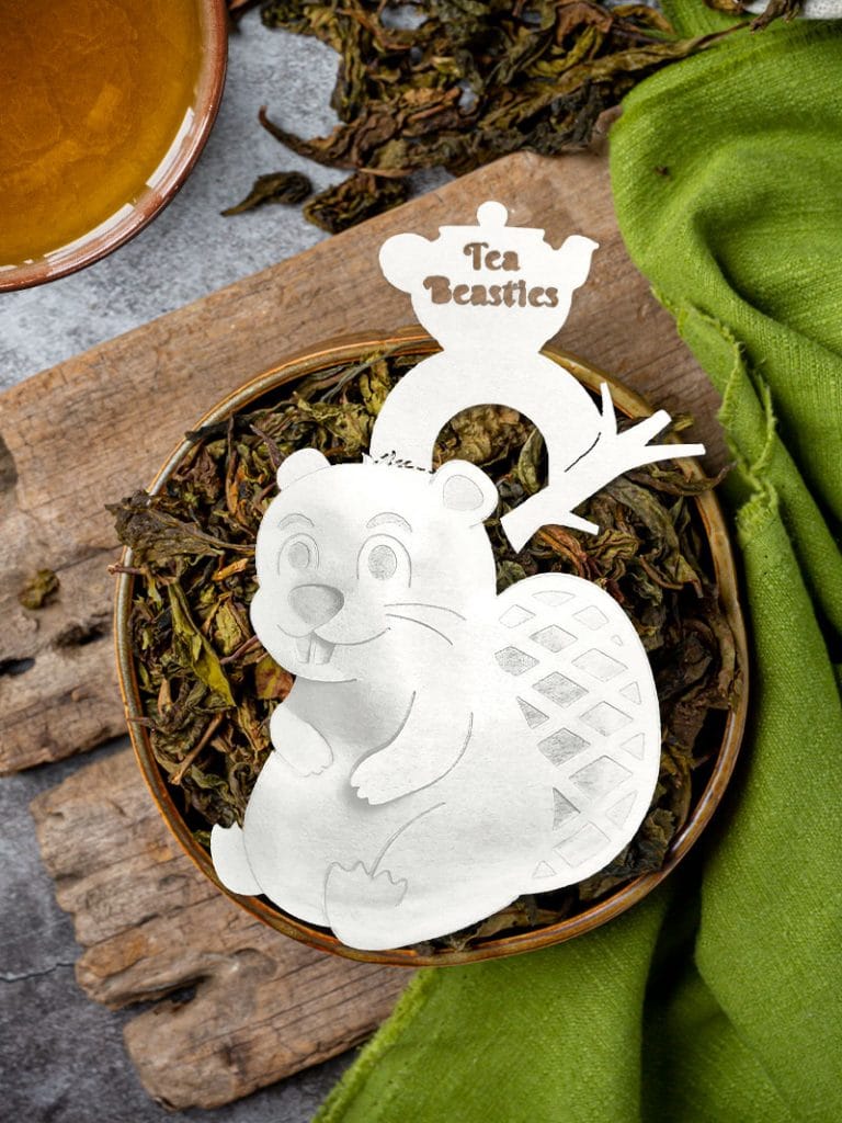 Beaver Shaped Handmade Custom Tea Bag - Tea Beasties